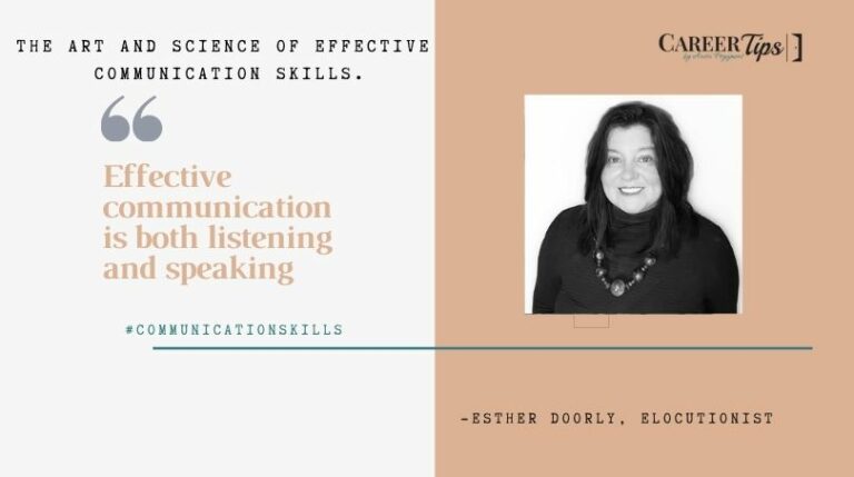 The art and science of effective communication skills. – CareerTips